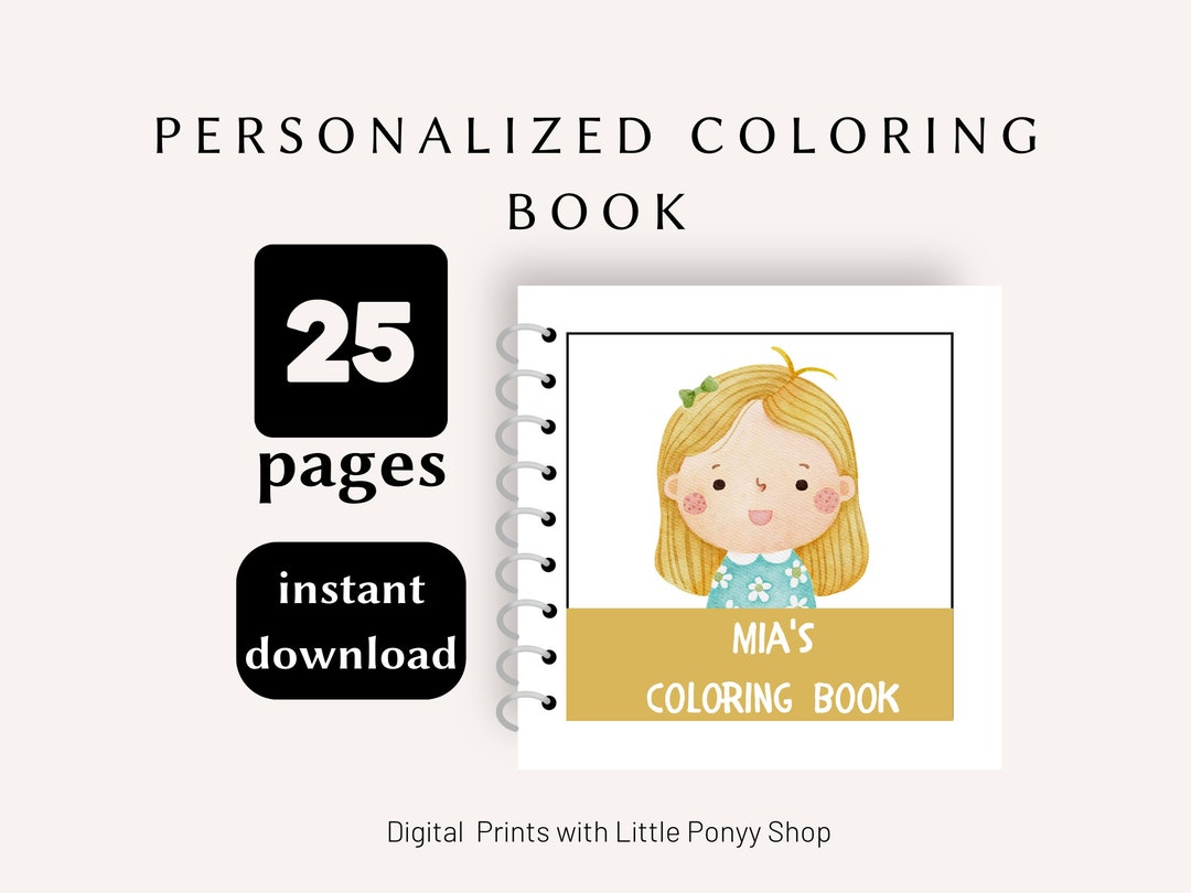 Coloring Book for Kids 25 Pages for Kids Kids Coloring Book, Homeschool ...