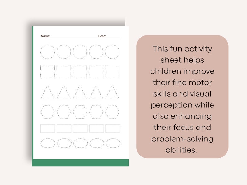 Preschool Learning Worksheets Printable Preschool Activities Trace the ...