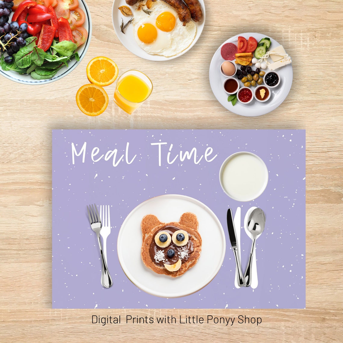 Weekly Printable Placemat Picky Eaters Kids Dinner Placemat Educational ...