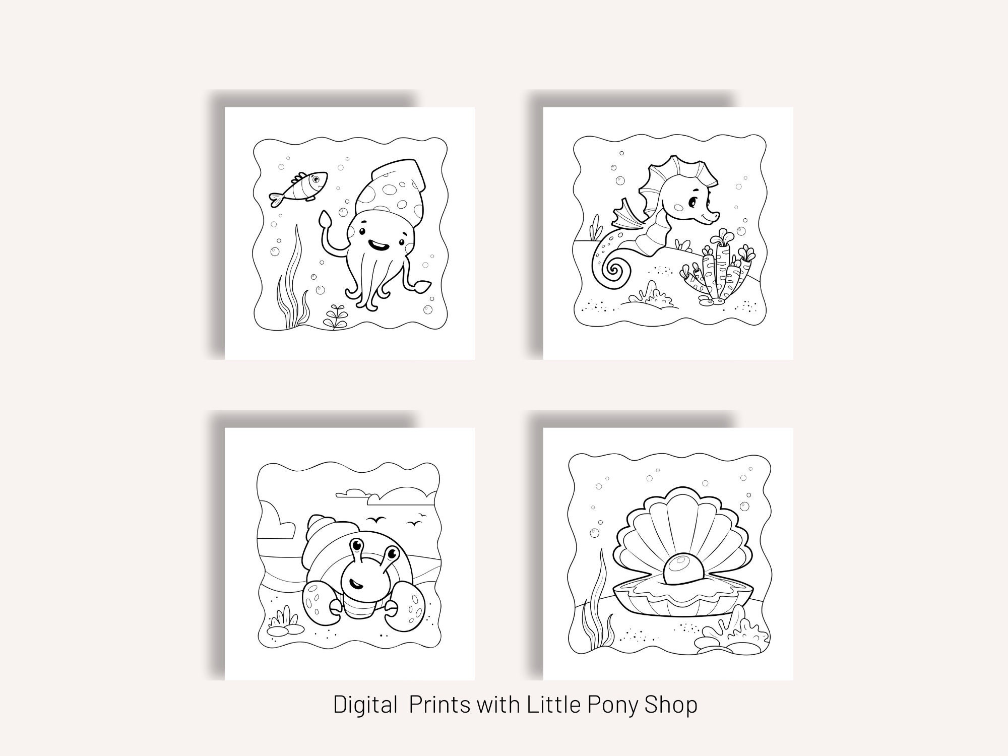 Printable Coloring Pages Printable Sea Animal Coloring Pages Printable ...