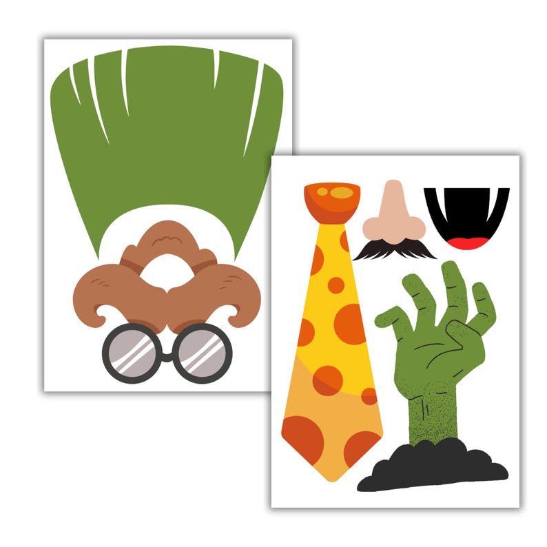 Halloween Photobooth Props, Printable Halloween Photo Booth Props Kids ...