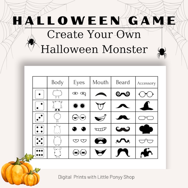 Printable Halloween Activity, Halloween Game , Halloween Party Games ...