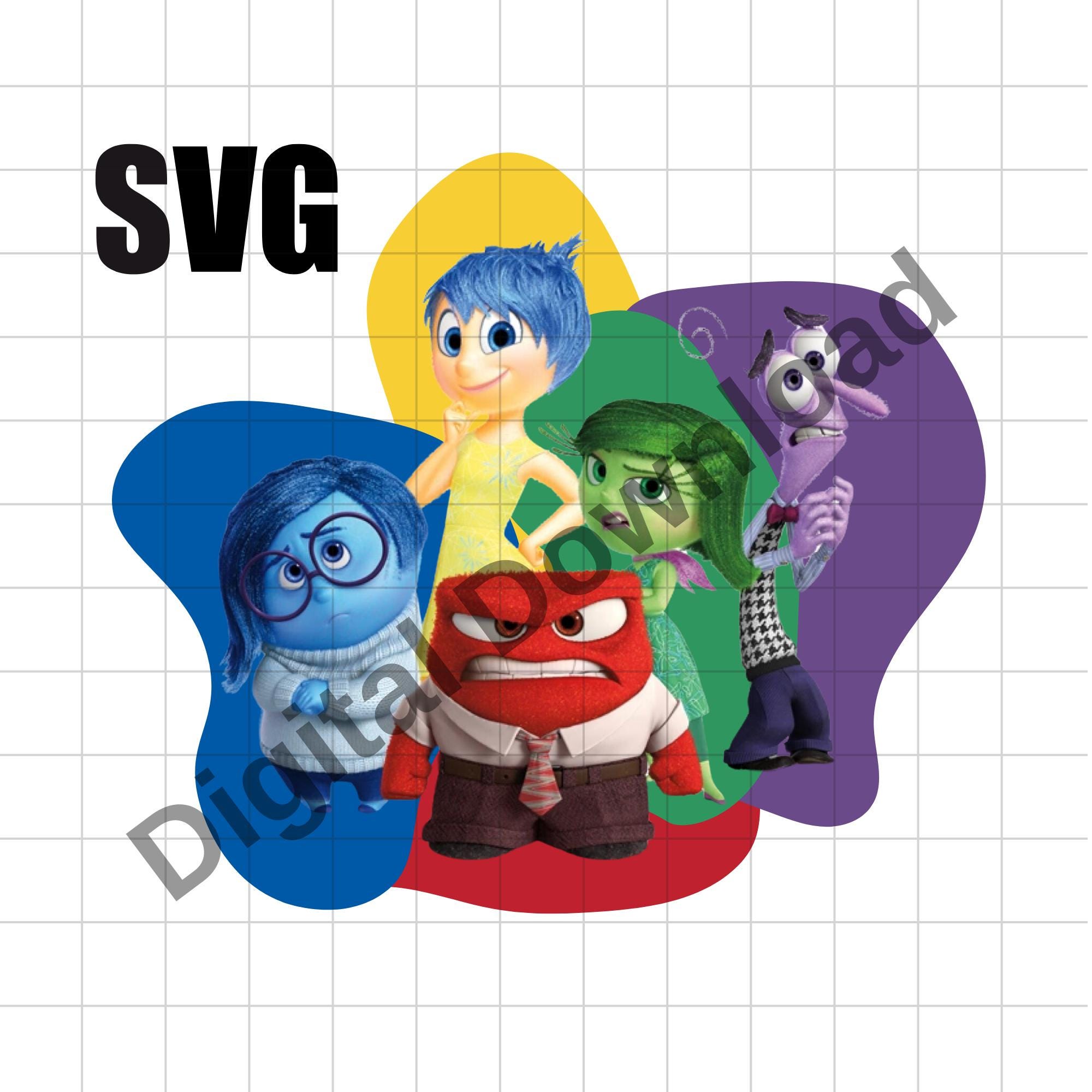 Inside Out, Inside Out Characters Svg, Inside Out Svg, Inside Out ...