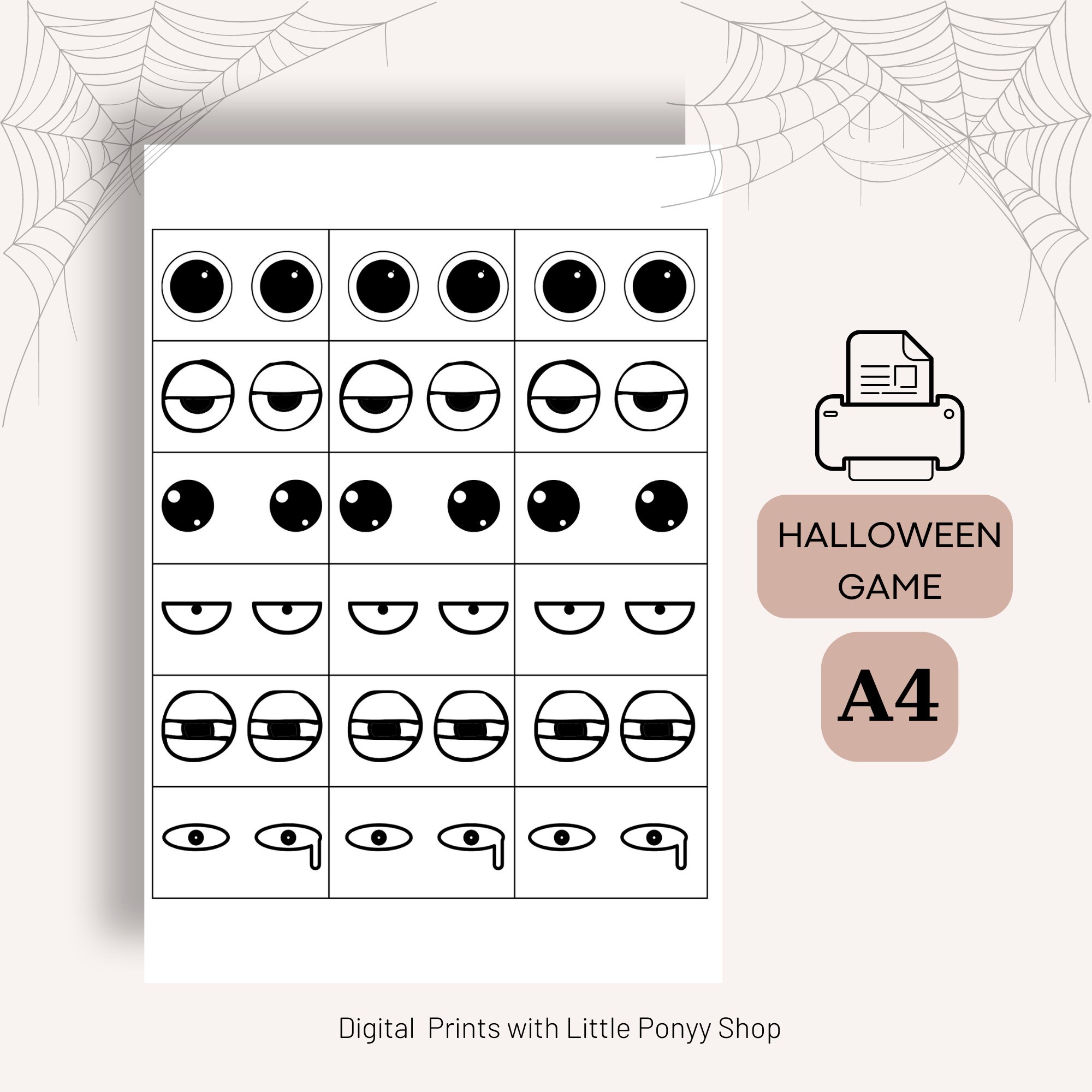 Printable Halloween Activity, Halloween Game , Halloween Party Games ...