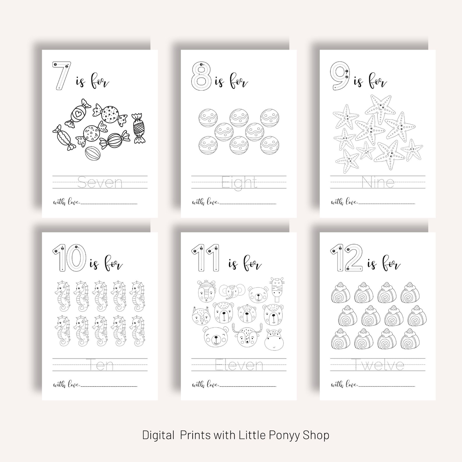 Editable Baby's First 123 Book Baby Shower Coloring Pages Baby Shower ...