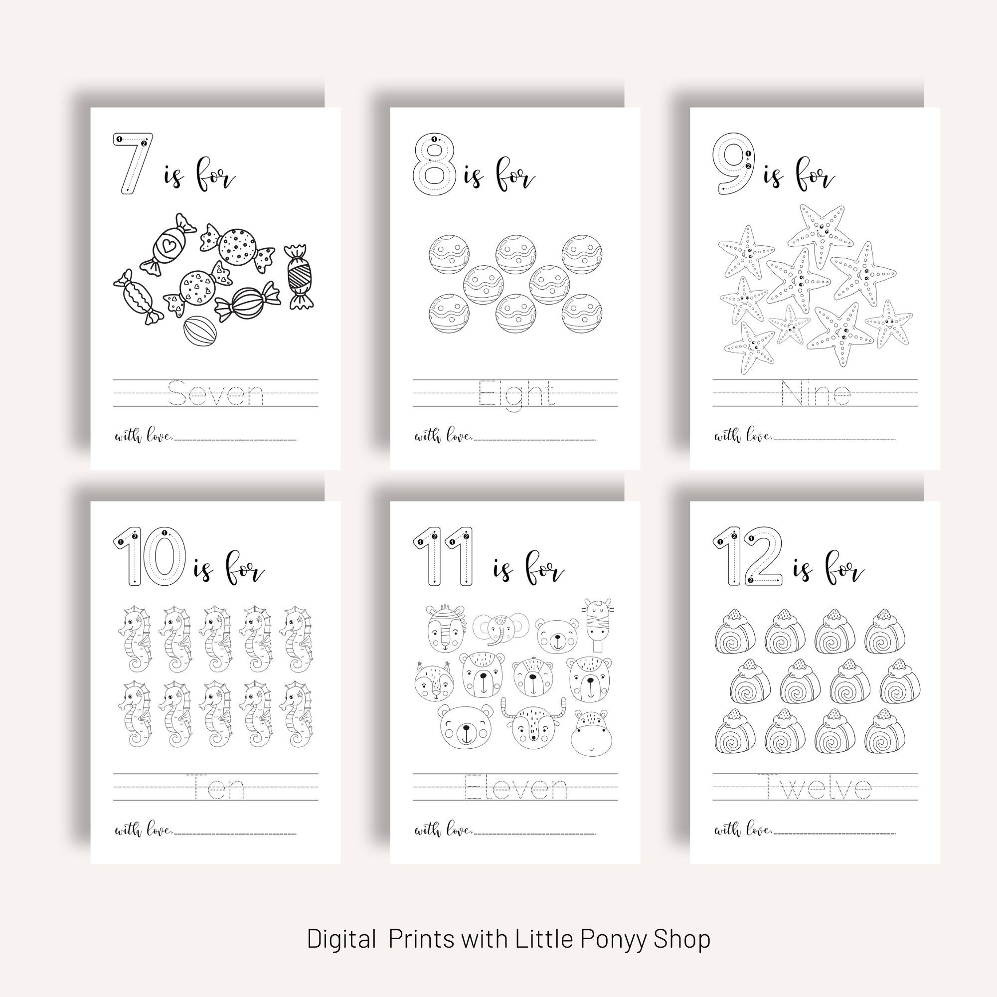 Editable Baby's First 123 Book Baby Shower Coloring Pages Baby Shower ...