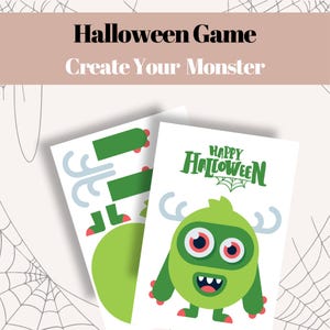 Printable Monster Craft Template | Halloween Activities | Color, Cut ...