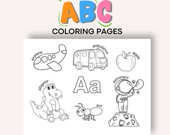 Alphabet Coloring Pages, ABC Coloring Pages, Preschool Coloring Pages ...