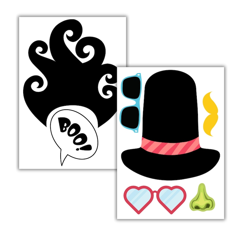 Halloween Photobooth Props, Printable Halloween Photo Booth Props Kids ...