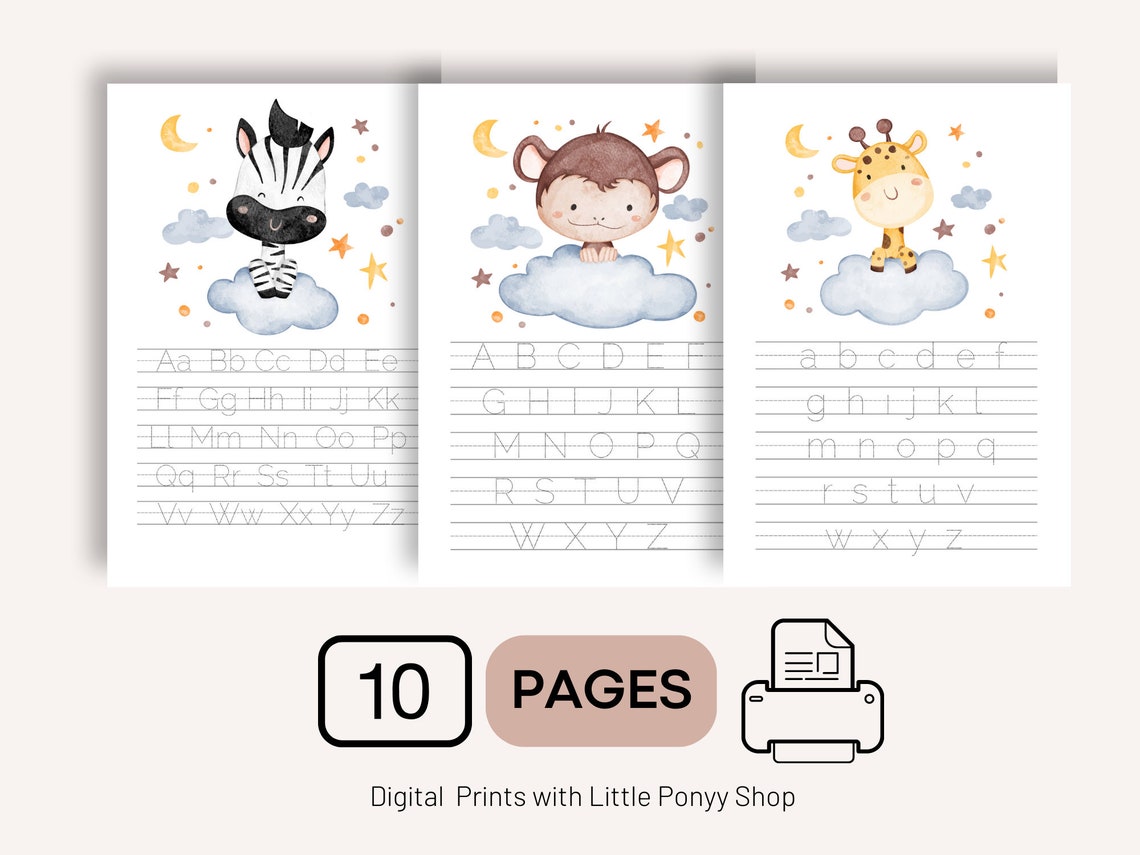 Handwriting Alphabet Tracing Sheet Preschool Letters Worksheet Lesson ...