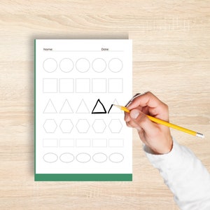 Preschool Learning Worksheets Printable Preschool Activities Trace the ...