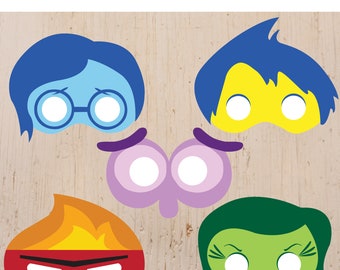 Inside Out 2 Printable Mask, Inside Out Kids Game, Inside Out Pdf, Svg ...
