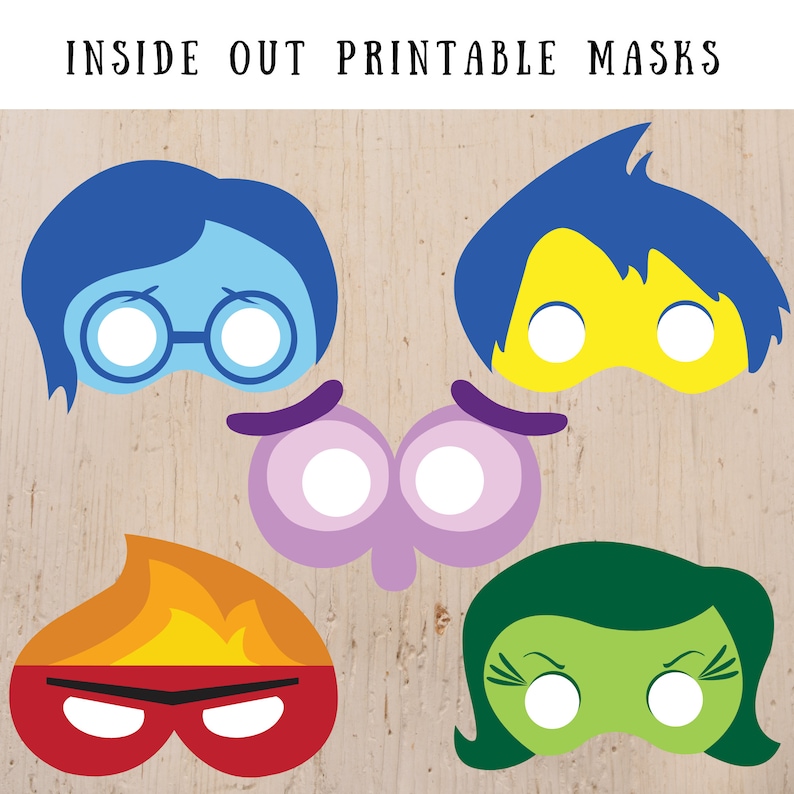 Inside Out 2 Printable Mask, Inside Out Kids Game, Inside Out Character ...
