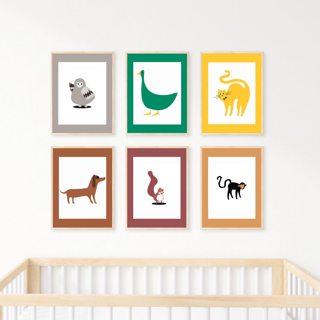 Educational Babies Room Poster Preschool Wall Decor Kids Room Wall Art ...