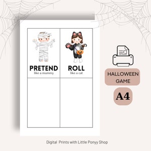 Preschool Halloween Activity Halloween Movement Cards Halloween Flash ...