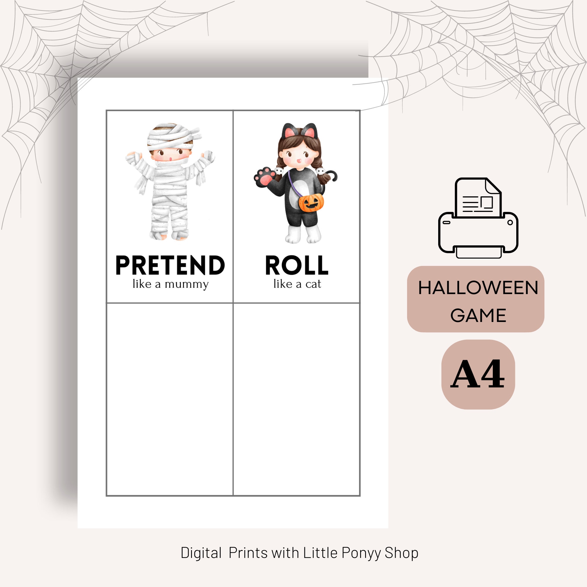 Preschool Halloween Activity Halloween Movement Cards Halloween Flash ...
