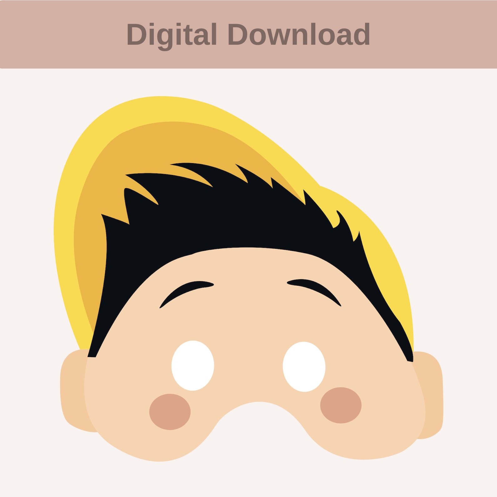 Up Printable Mask, Printable Kids Game, Pdf, Svg, Png, Printable Kids ...