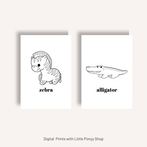 Baby's First Animal Coloring Book Educational Coloring Book Baby Shower ...