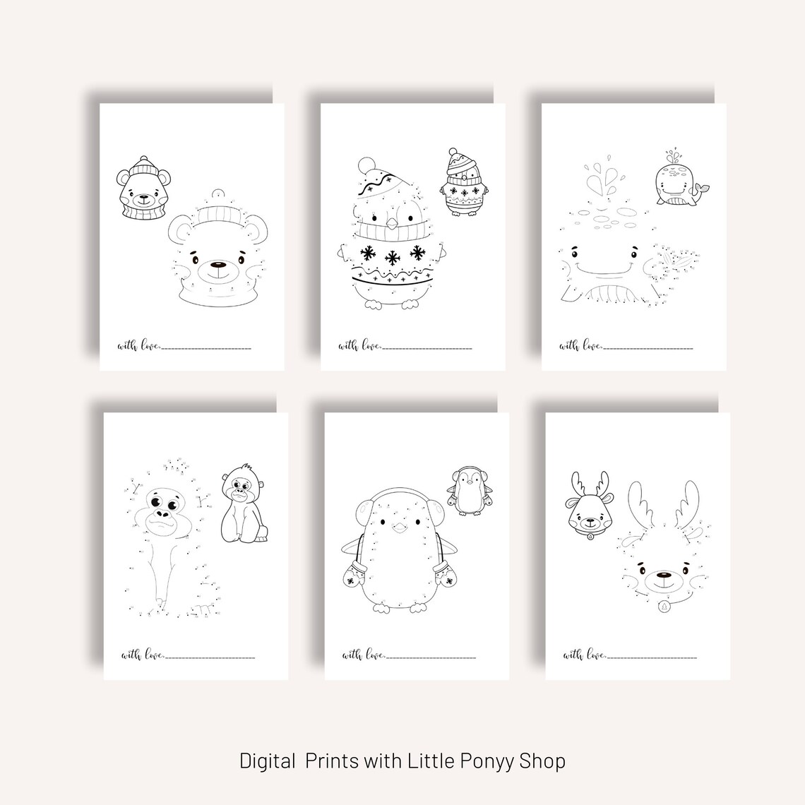 Dot to Dot Printable Book for Kids Learning Games Children Worksheet ...