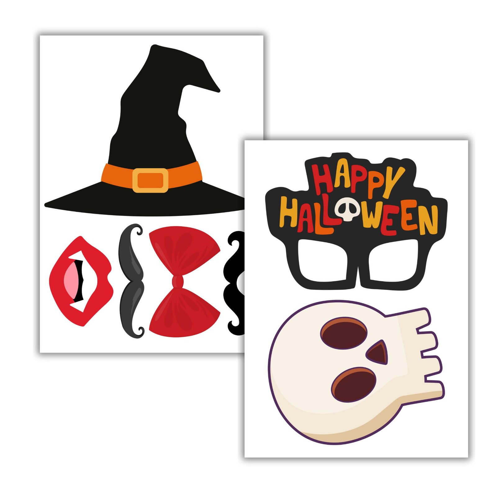 Halloween Photobooth Props, Printable Halloween Photo Booth Props Kids ...