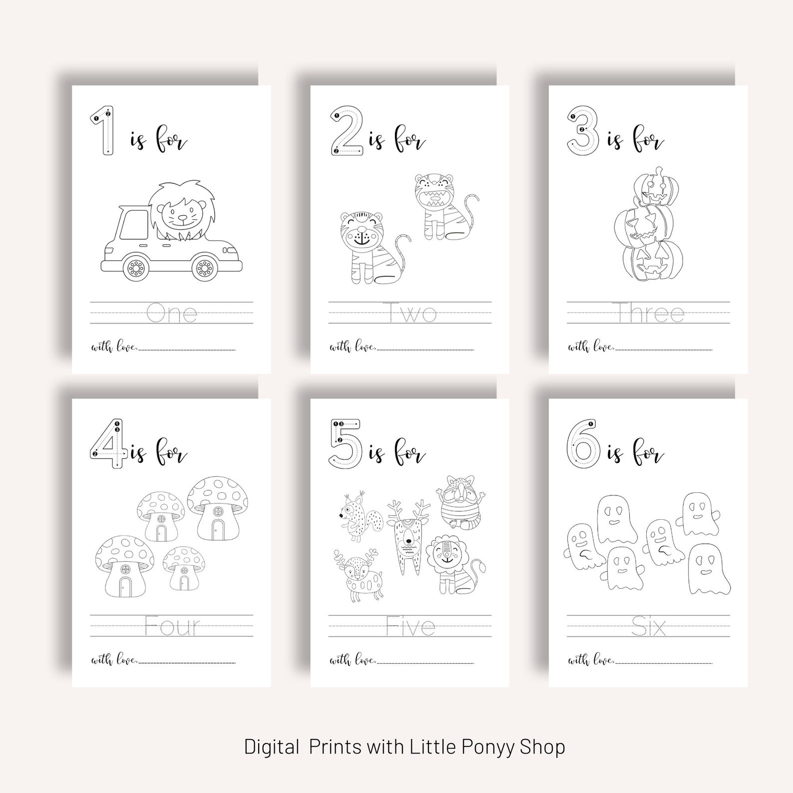 Editable Baby's First 123 Book Baby Shower Coloring Pages Baby Shower ...