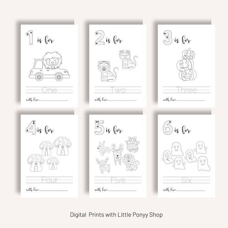 Editable Baby's First 123 Book Baby Shower Coloring Pages Baby Shower ...
