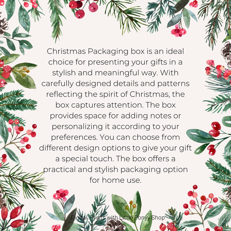Digital Christmas Rectangle Box Template Svg, , Rectangular Box Cut ...