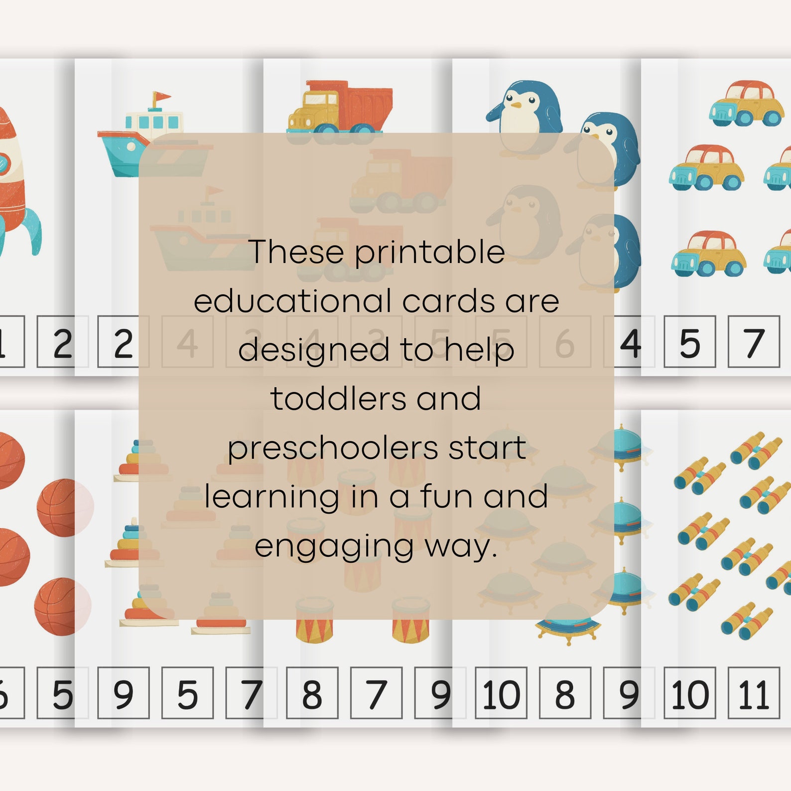Colorful Number Matching Worksheet, Number Matching Game, Number ...