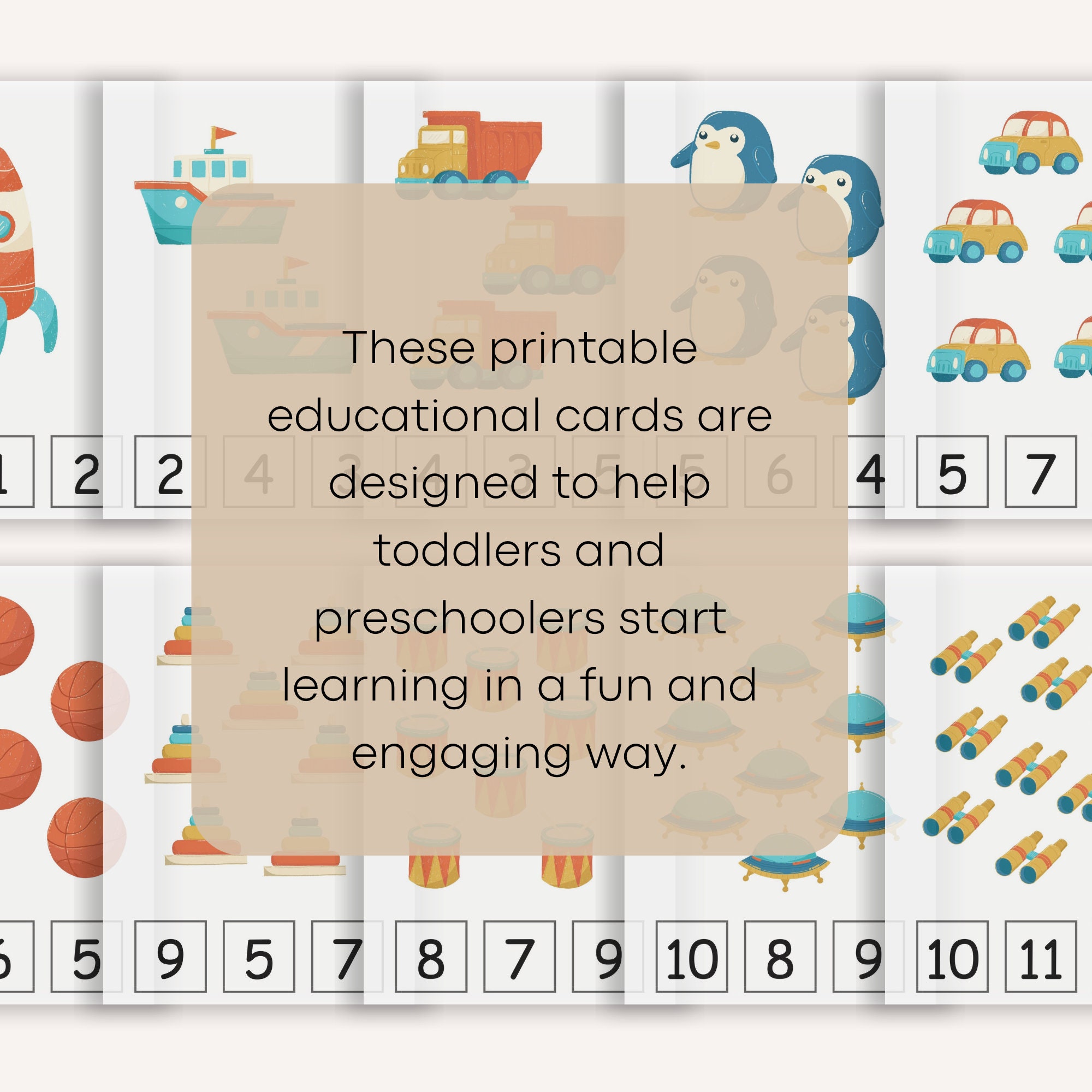 Colorful Number Matching Worksheet, Number Matching Game, Number ...