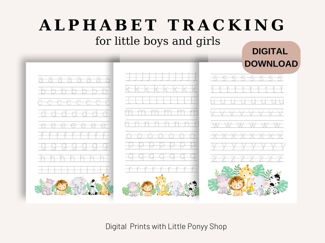 Preschool Alphabet Tracing Activities Handwriting Practice, Homeschool ...