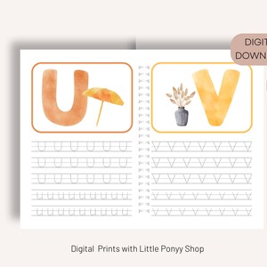 Printable Alphabet Tracing Worksheets ABC Tracing Workbook Letters ...