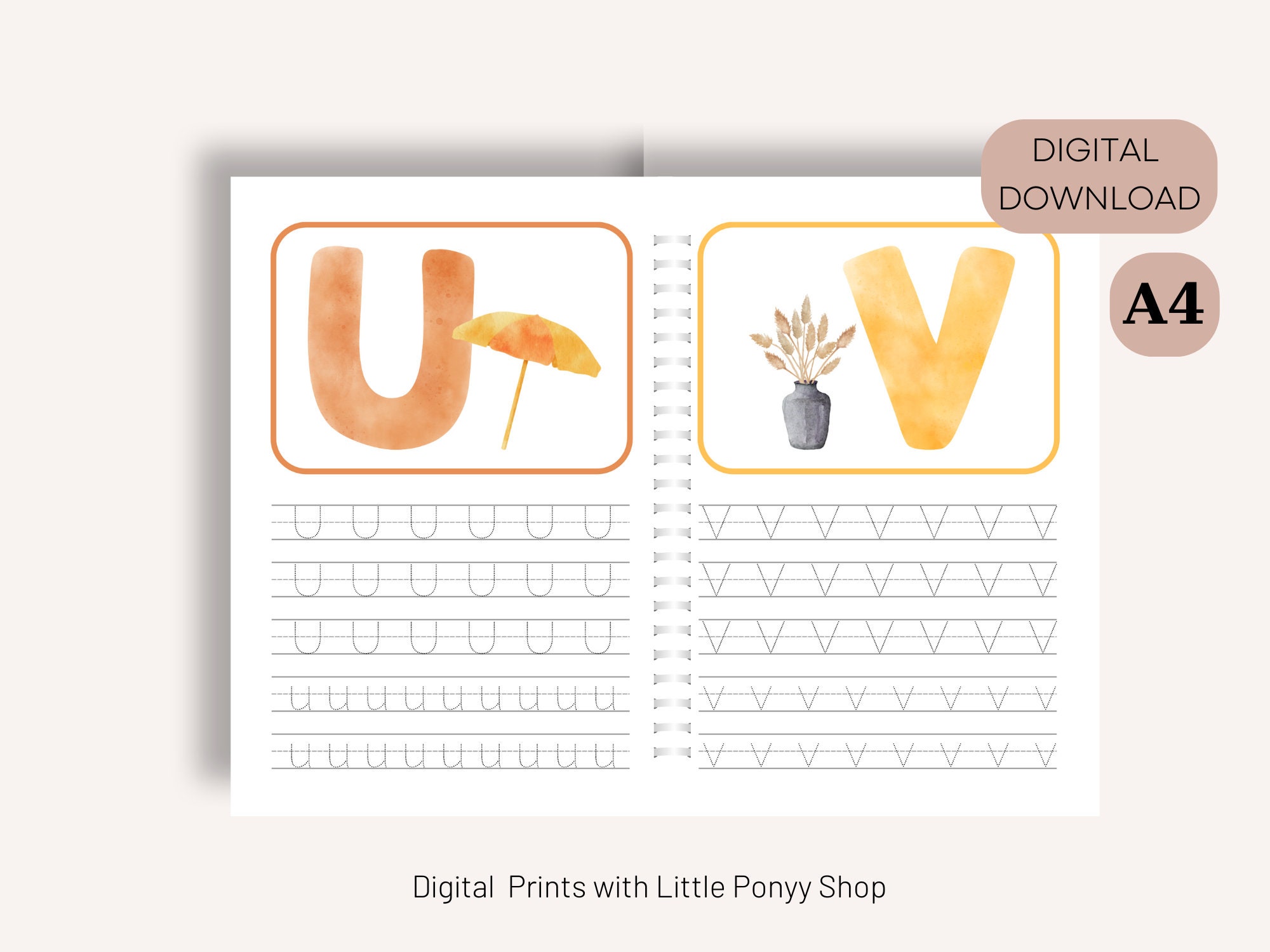 Printable Alphabet Tracing Worksheets ABC Tracing Workbook Letters ...