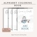 Editable ABC Book Baby Shower Game Airplane Alphabet Coloring Baby's ...