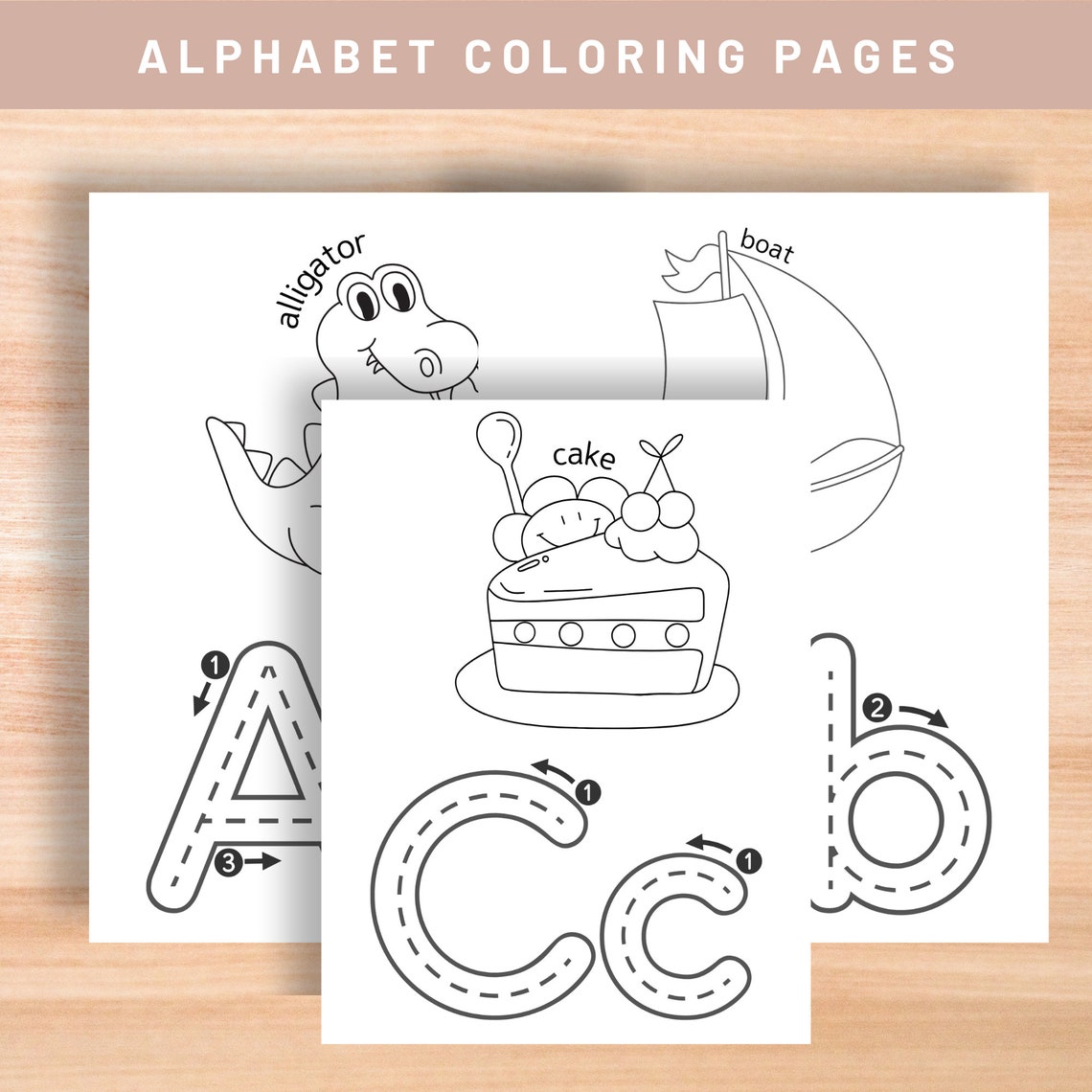 26 Printable Alphabet Coloring Pages, Alphabet Coloring Pages ...