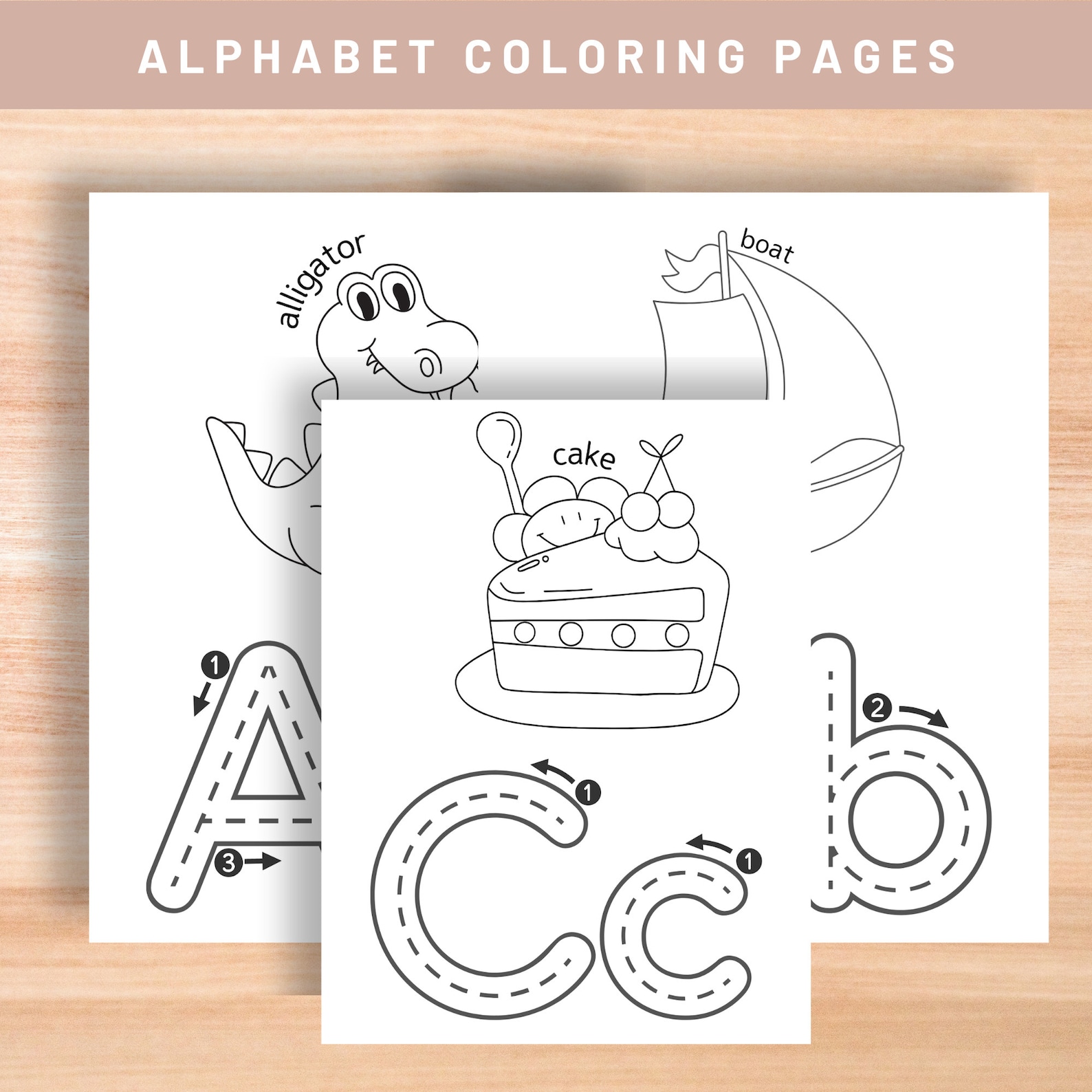 26 Printable Alphabet Coloring Pages, Alphabet Coloring Pages ...