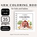 Printable Farm Coloring Book Kids and Babies Coloring Book Learning ...