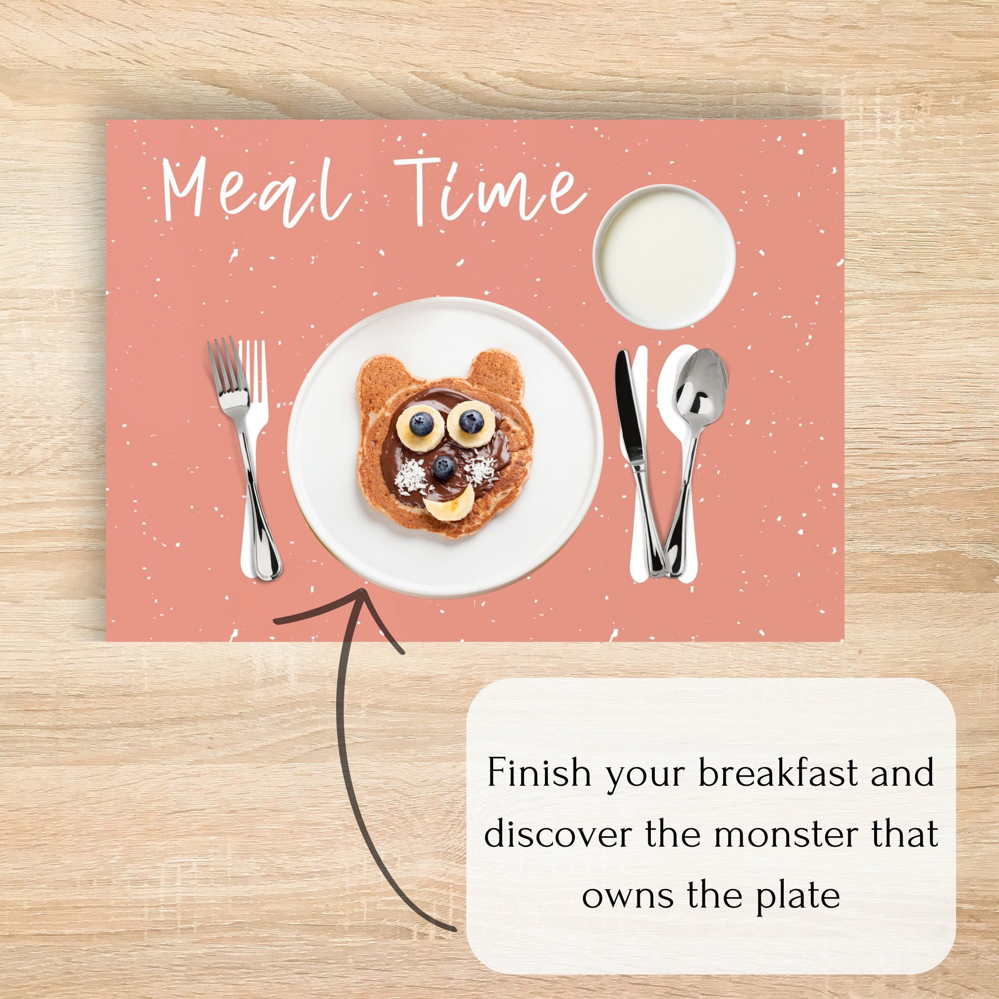 Weekly Printable Placemat Picky Eaters Kids Dinner Placemat Educational ...
