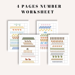 Printable Number Worksheet Printable Number Matching Game Activity ...