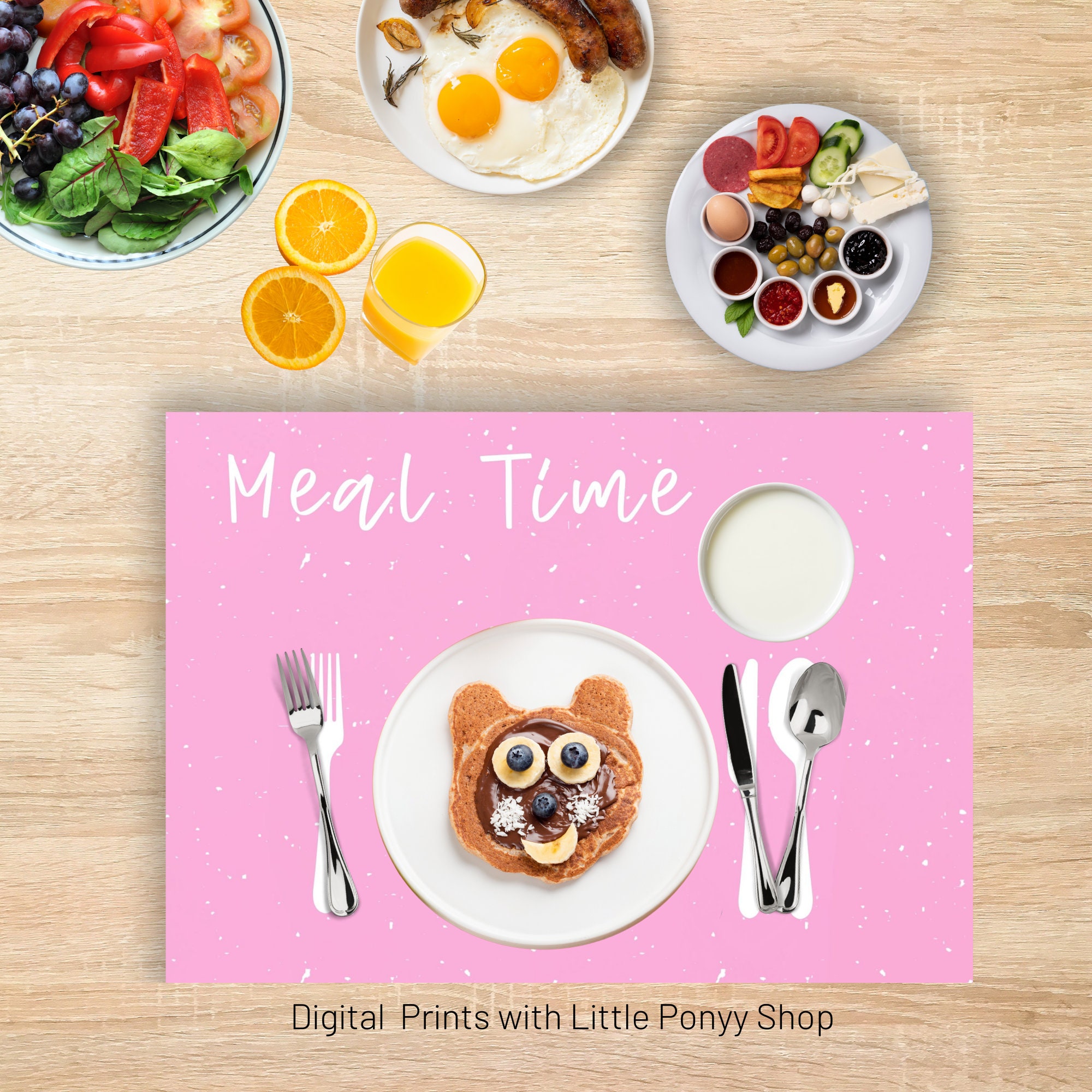 Weekly Printable Placemat Picky Eaters Kids Dinner Placemat Educational ...