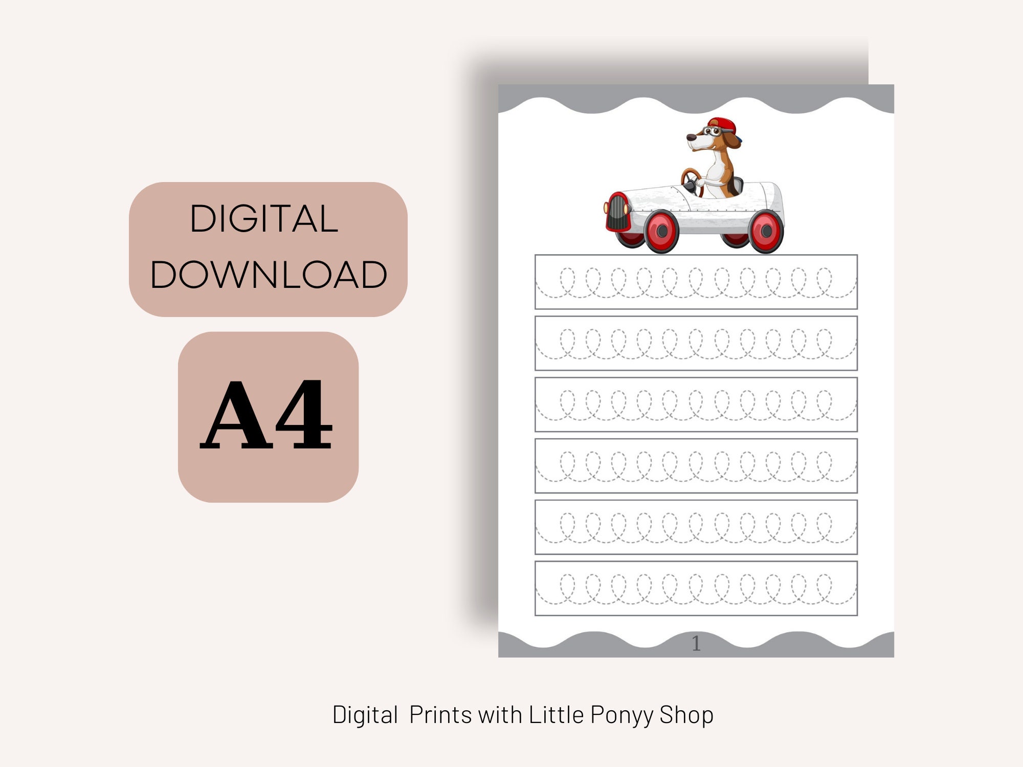 Line Worksheet for Kids Motor Skill Development Preschool ...
