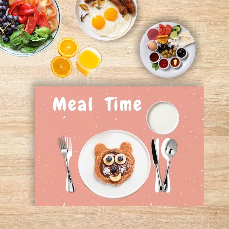 Weekly Printable Placemat , Picky Eaters , Kids Dinner Table ...
