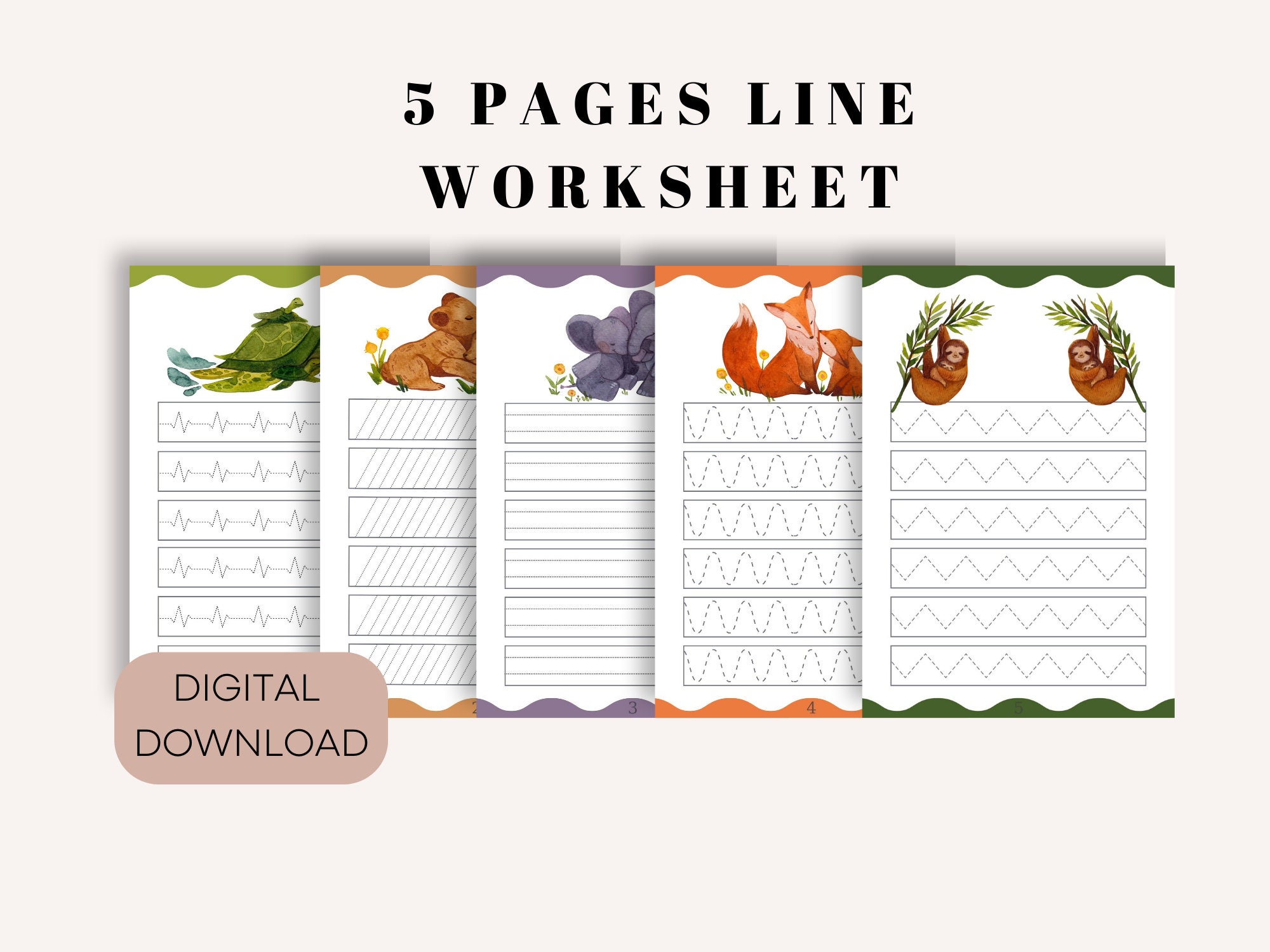 Preschool Learning Line Worksheets Kindergarten Worksheets Activities ...