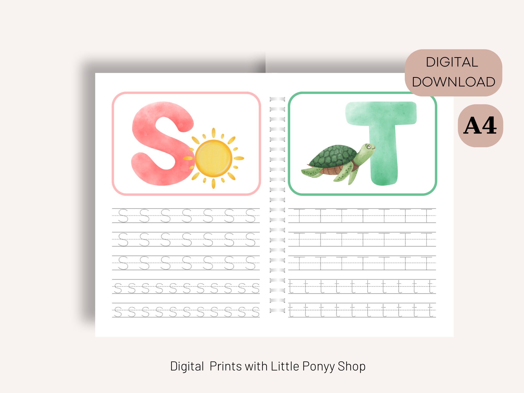 Printable Alphabet Tracing Worksheets ABC Tracing Workbook Letters ...