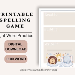 Printable Sight Word Worksheets Kindergarten-1st Grade Reading ...