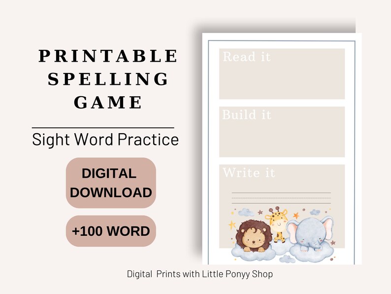 Printable Sight Word Worksheets Kindergarten-1st Grade Reading ...