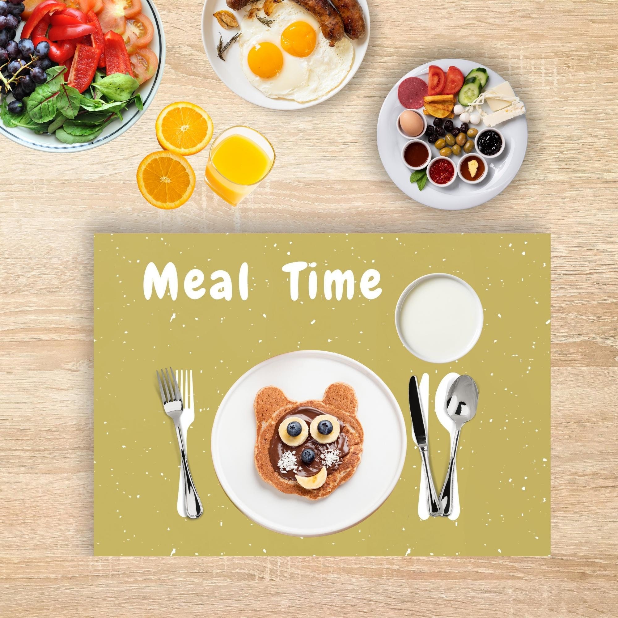Weekly Printable Placemat , Picky Eaters , Kids Dinner Table ...