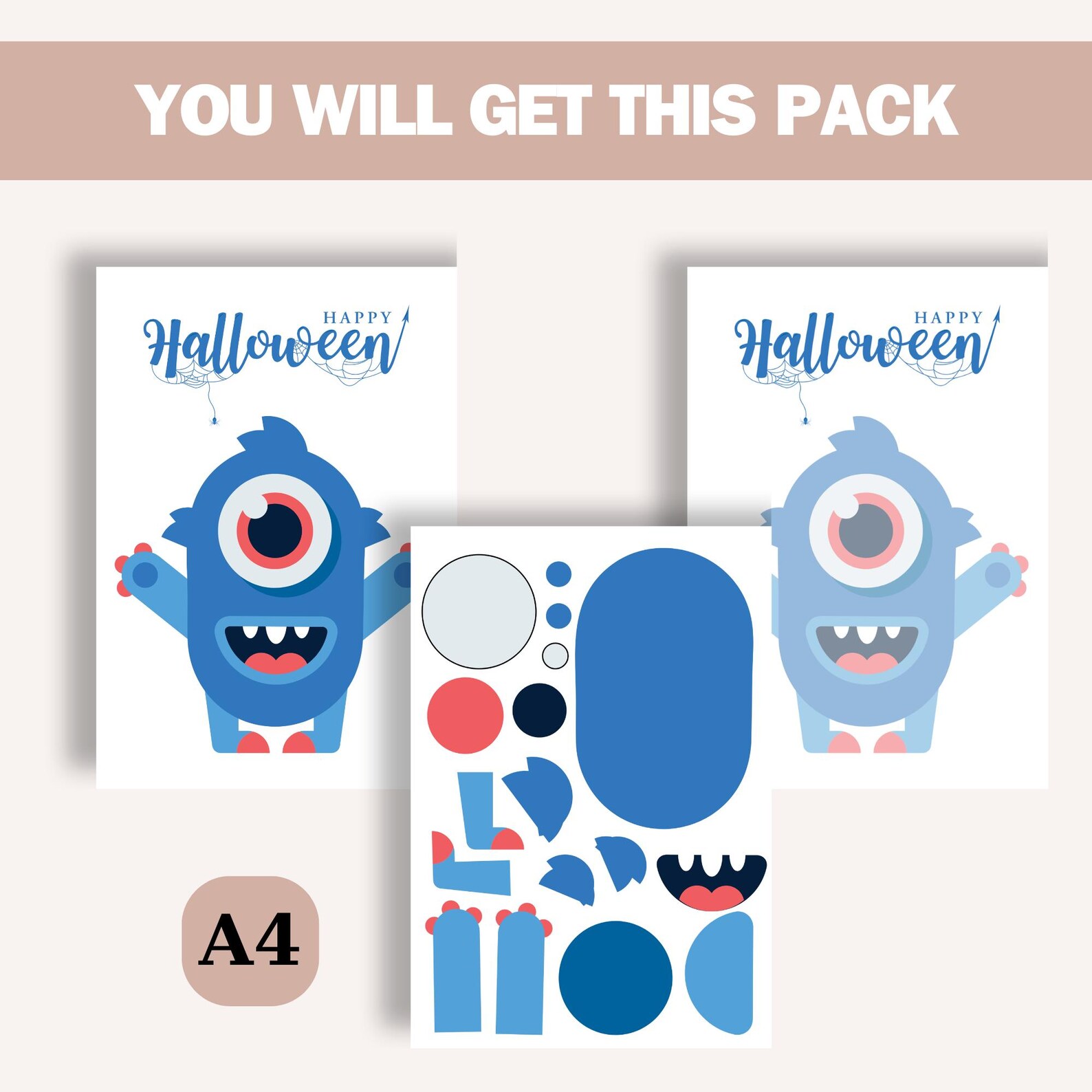 Make Your Own Monster , Printable Halloween Activity for Kids, Fun ...