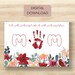 Mother's Day Printable, Mother's Day Handprint Art Mothers Day Gift ...