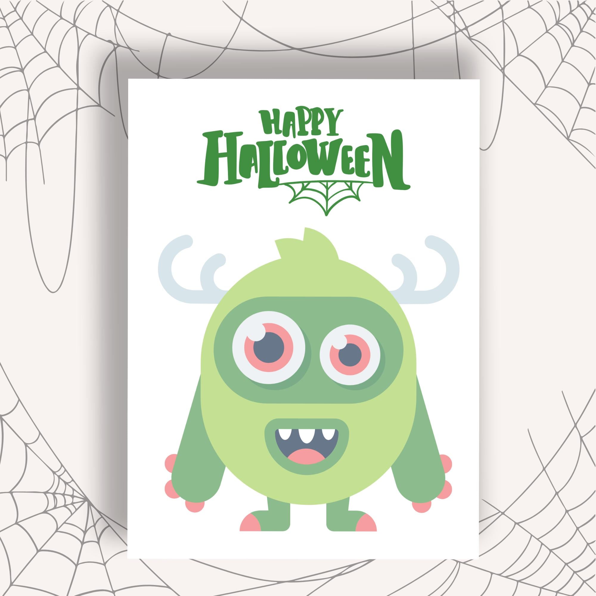 Printable Monster Craft Template | Halloween Activities | Color, Cut ...