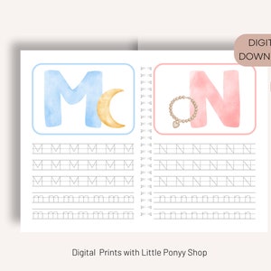 Printable Alphabet Tracing Worksheets ABC Tracing Workbook Letters ...